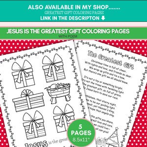 Printable Jesus is the Greatest Gift Bulletin Board Kit, Sunday School ...