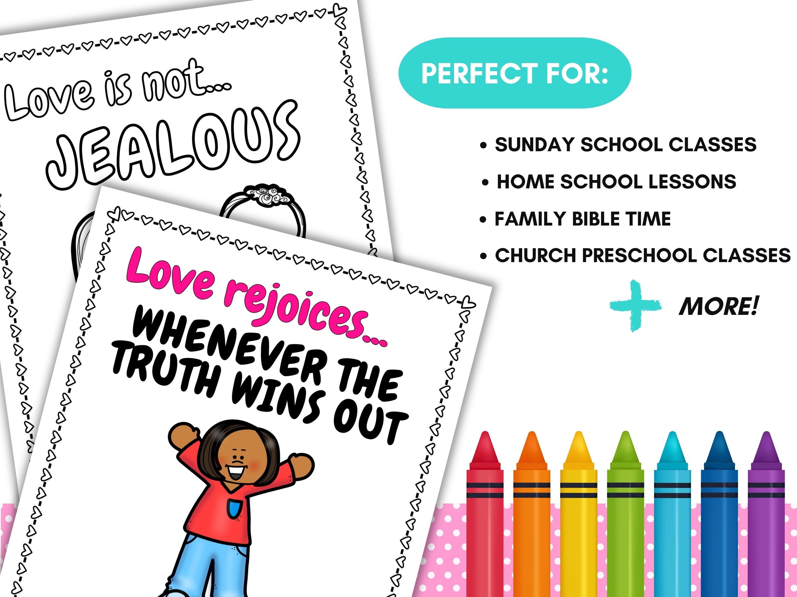 1 Corinthians 13 Posters, Bible Valentine Printable, Christian ...