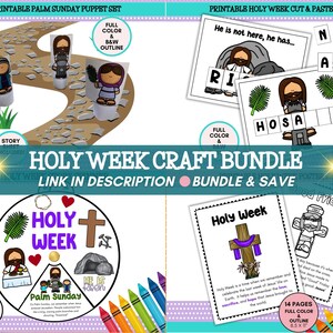 Printable Holy Week Spinner Craft for Kids, Easter Story Wheel ...
