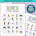 50 Card Printable Easter Story Bingo, Resurrection Bingo, Easter Bible ...