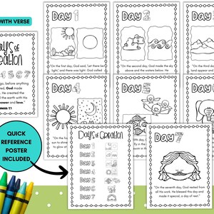 Printable Days of Creation Bundle Set, 3 Listings Included, Christian ...