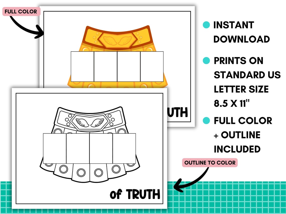 Printable Armor of God Cut & Paste Activity, Armor of God Craft ...