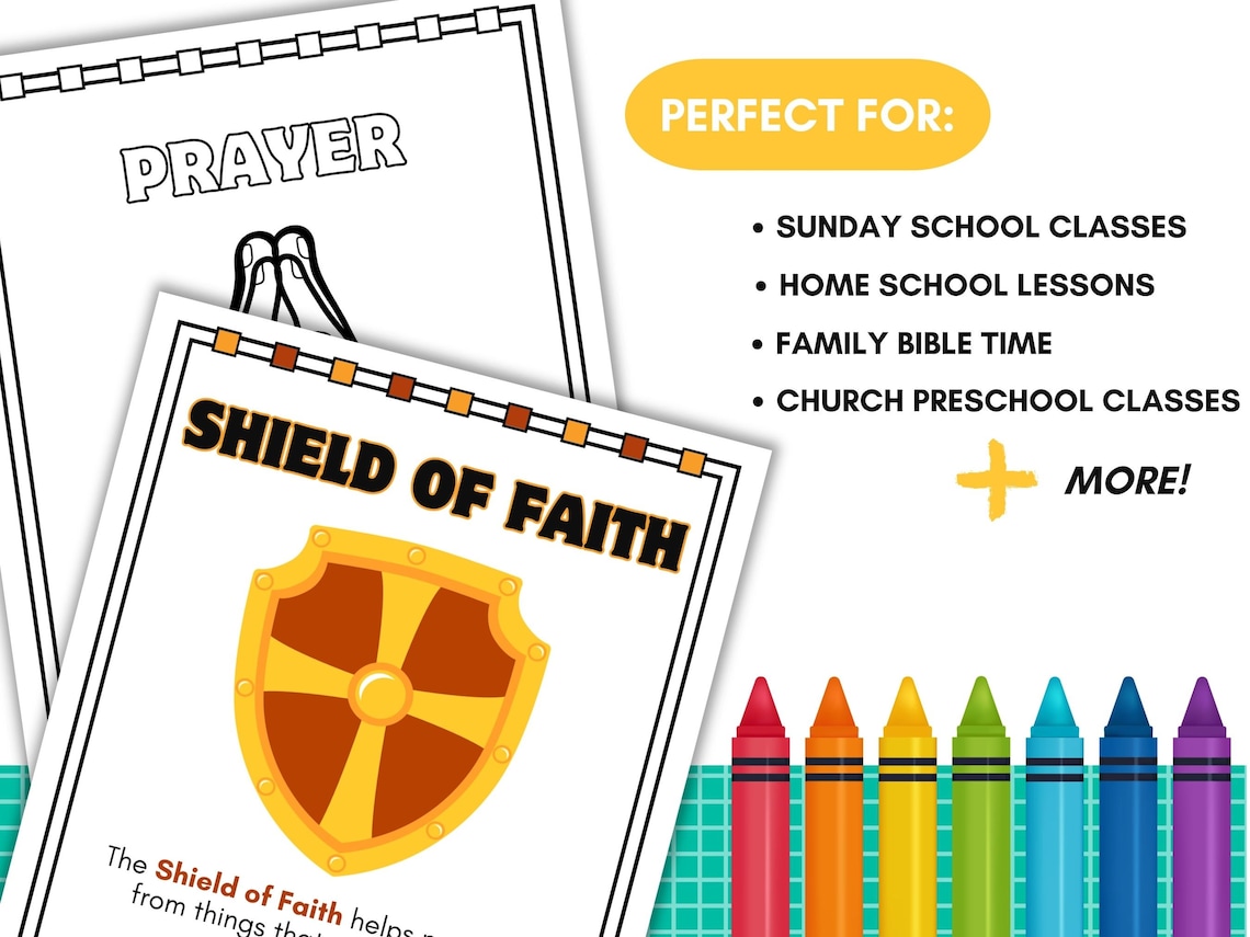 The Armor of God Printable Poster Set, Christian Preschool Printable ...