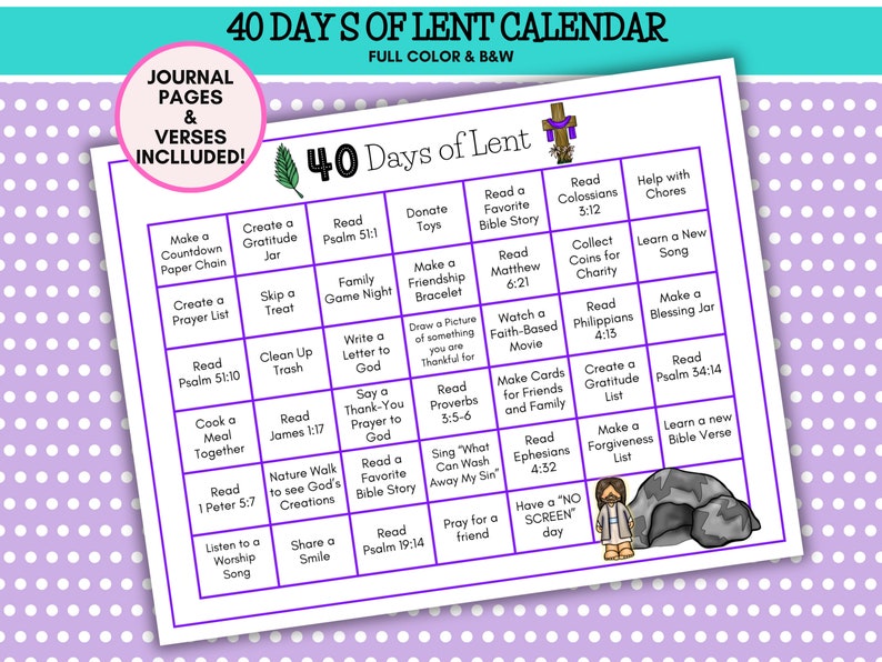 Ash Wednesday Activity Bundle, Christian Lent Printable Activities ...