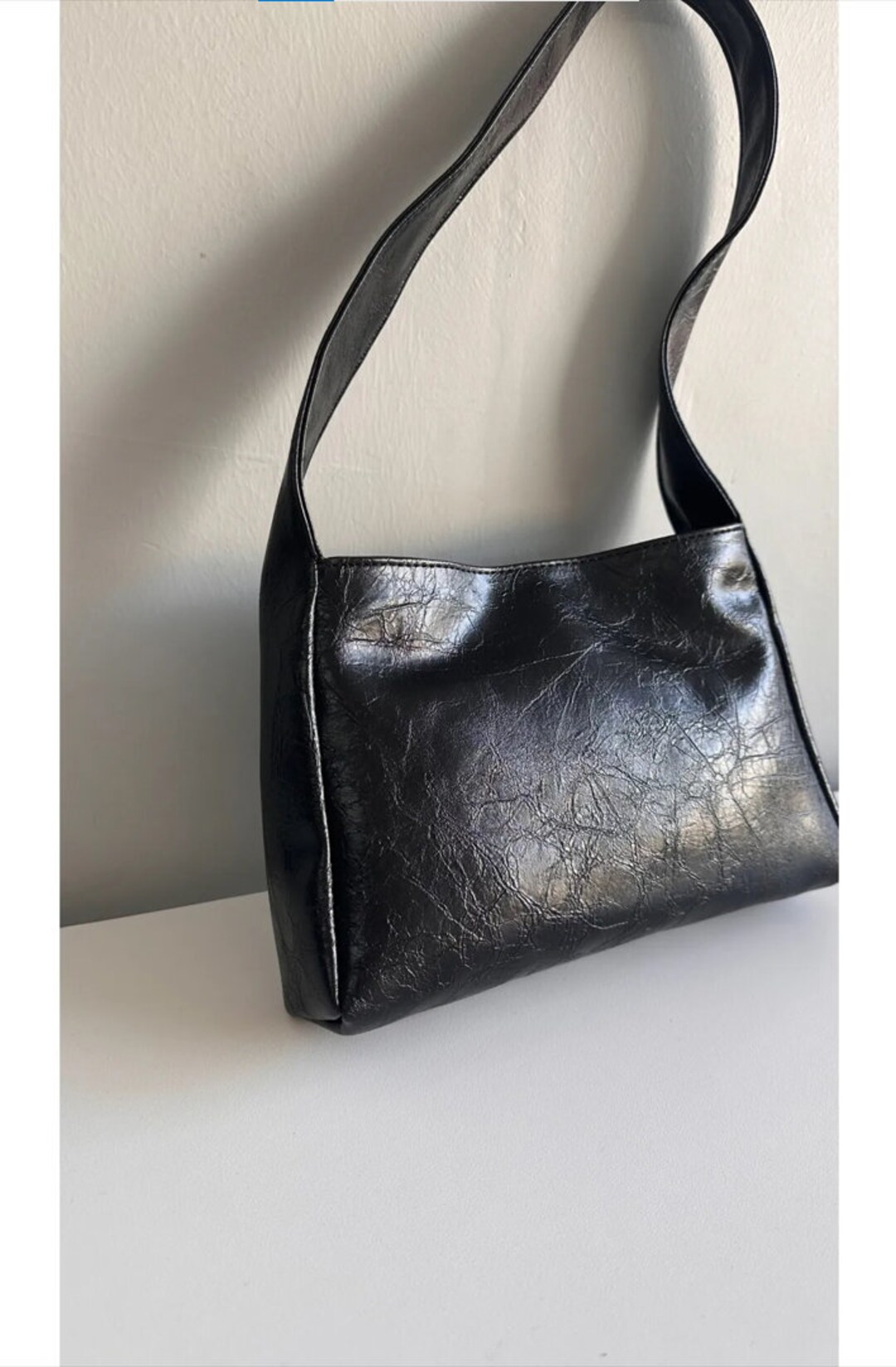 Sophia Baguette Purse Vintage Black Handcrafted Bag - Etsy