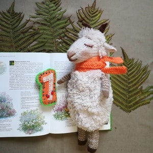 Toy Knitting Patterns knit Goat Toy for the First Birthday Knitting ...