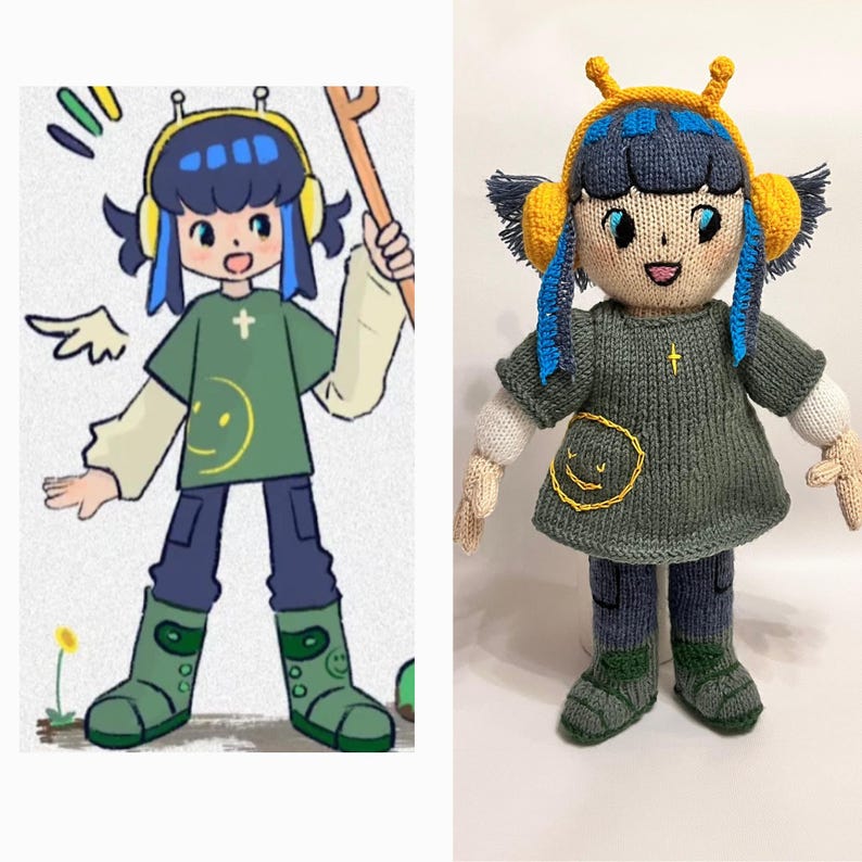 Custom Plush From Drawing Doll From Drawing Personalized Doll, Custom ...