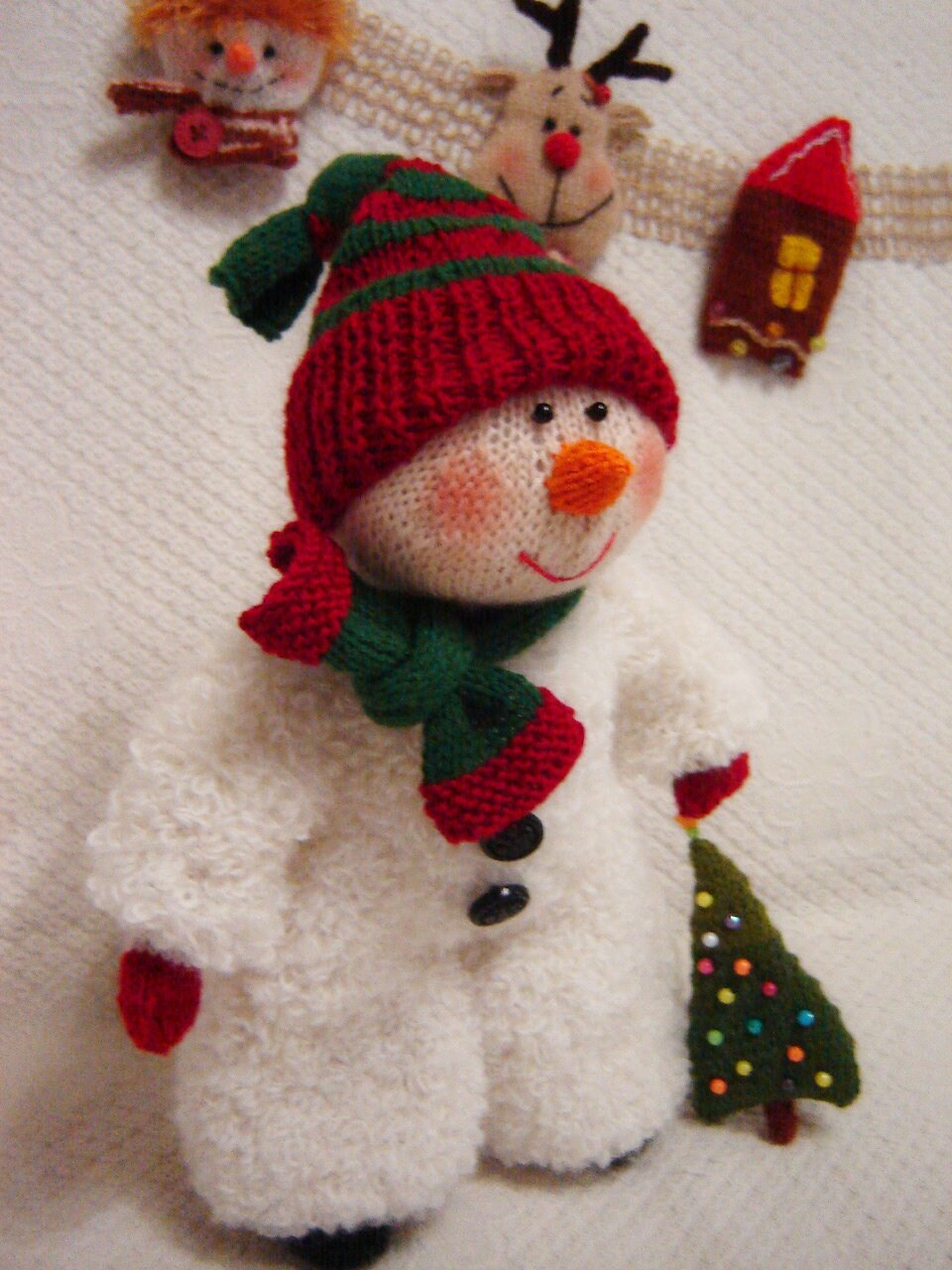 Toy Knitting Patterns, Plush Snowman Christmas Toy Knitting Pattern ...