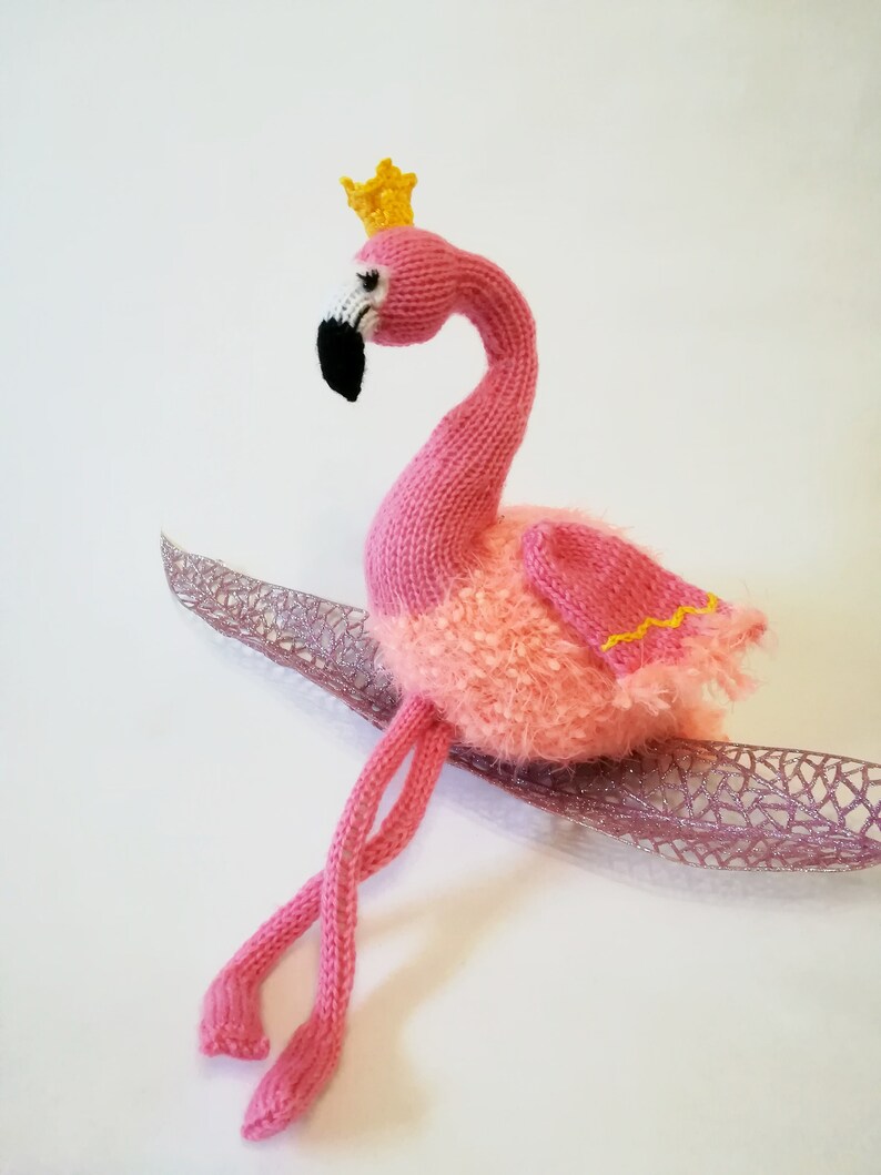 Knit Flamingo Toy Pattern: DIY Stuffed Animal (PDF Pattern) - Etsy