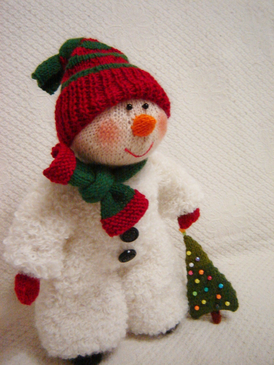 Bundle Patterns of Knitting Toys Stuffed Snowman, Knit a Family of ...