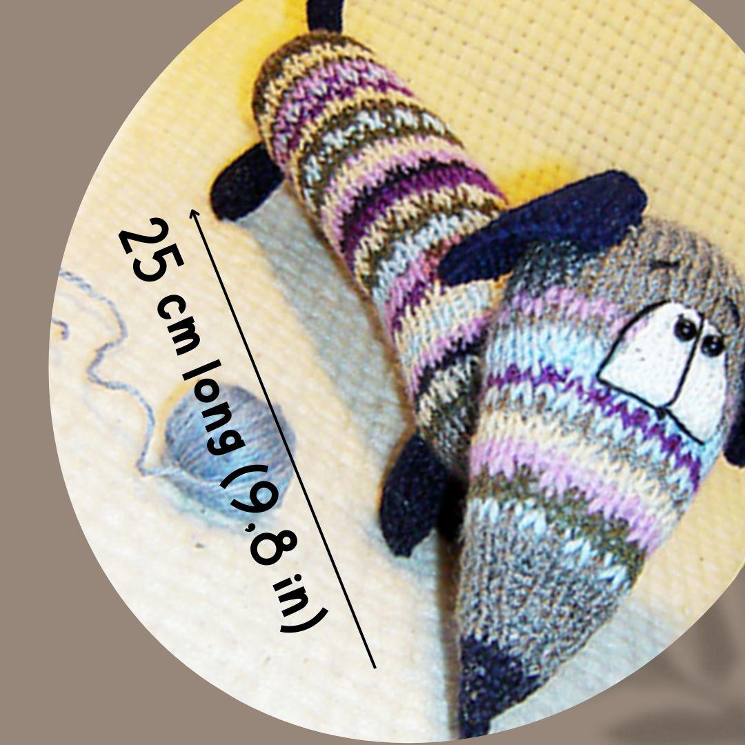Dachshund Amigurumi Pattern, Knitted Dog Toy for Beginners, Unique ...