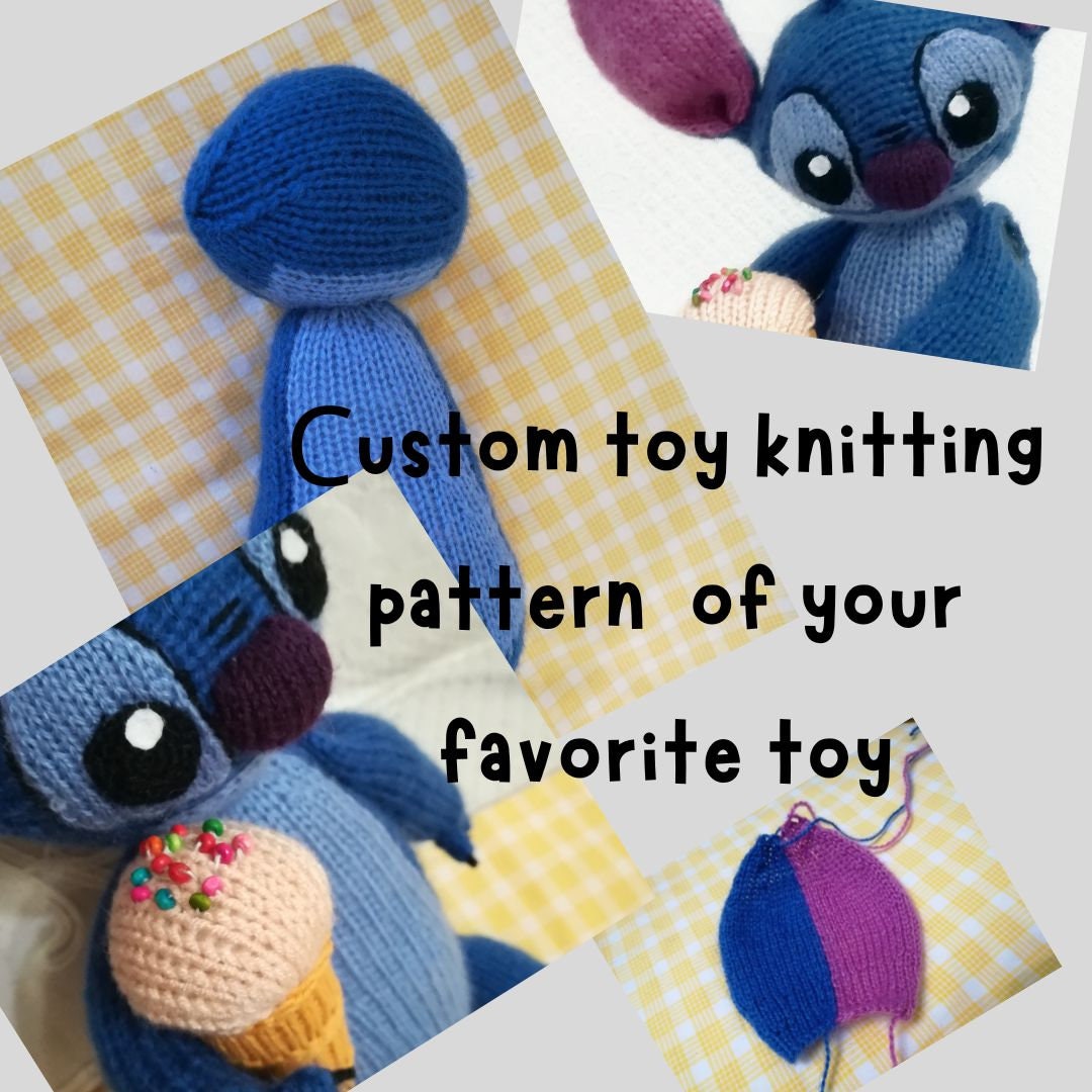 Сustom Toy Knitting Pattern, Custom Order Knitting Anime Amigurumi ...