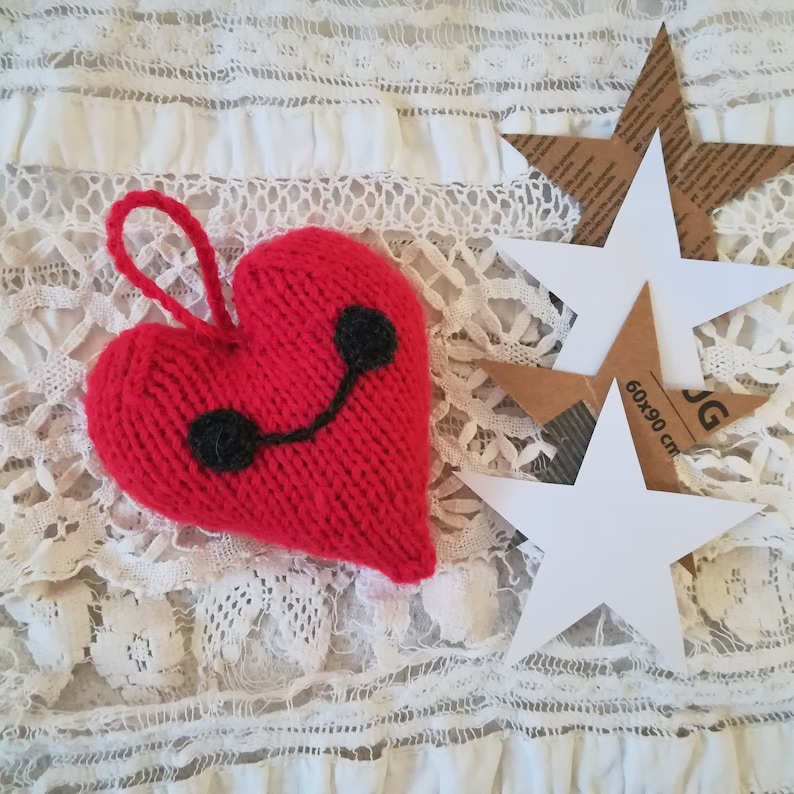 Chunky Knit Heart Knitting Pattern Valentine's Day, Knitting Pattern ...