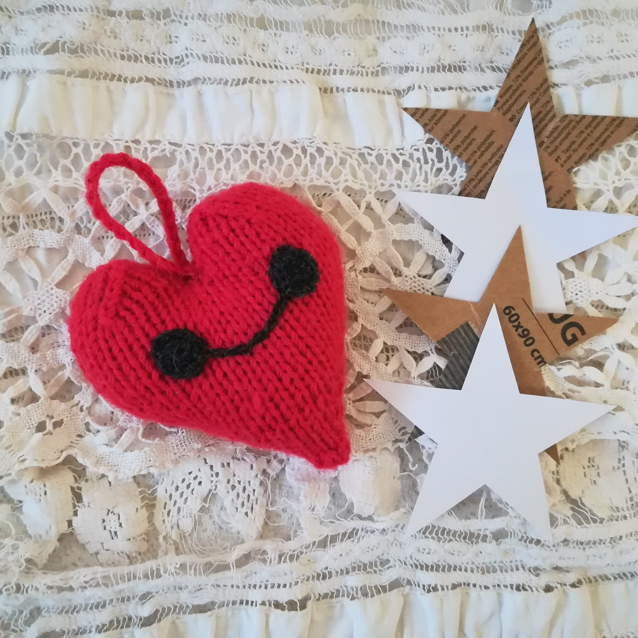 Chunky Knit Heart Knitting Pattern Valentine's Day, Knitting Pattern ...