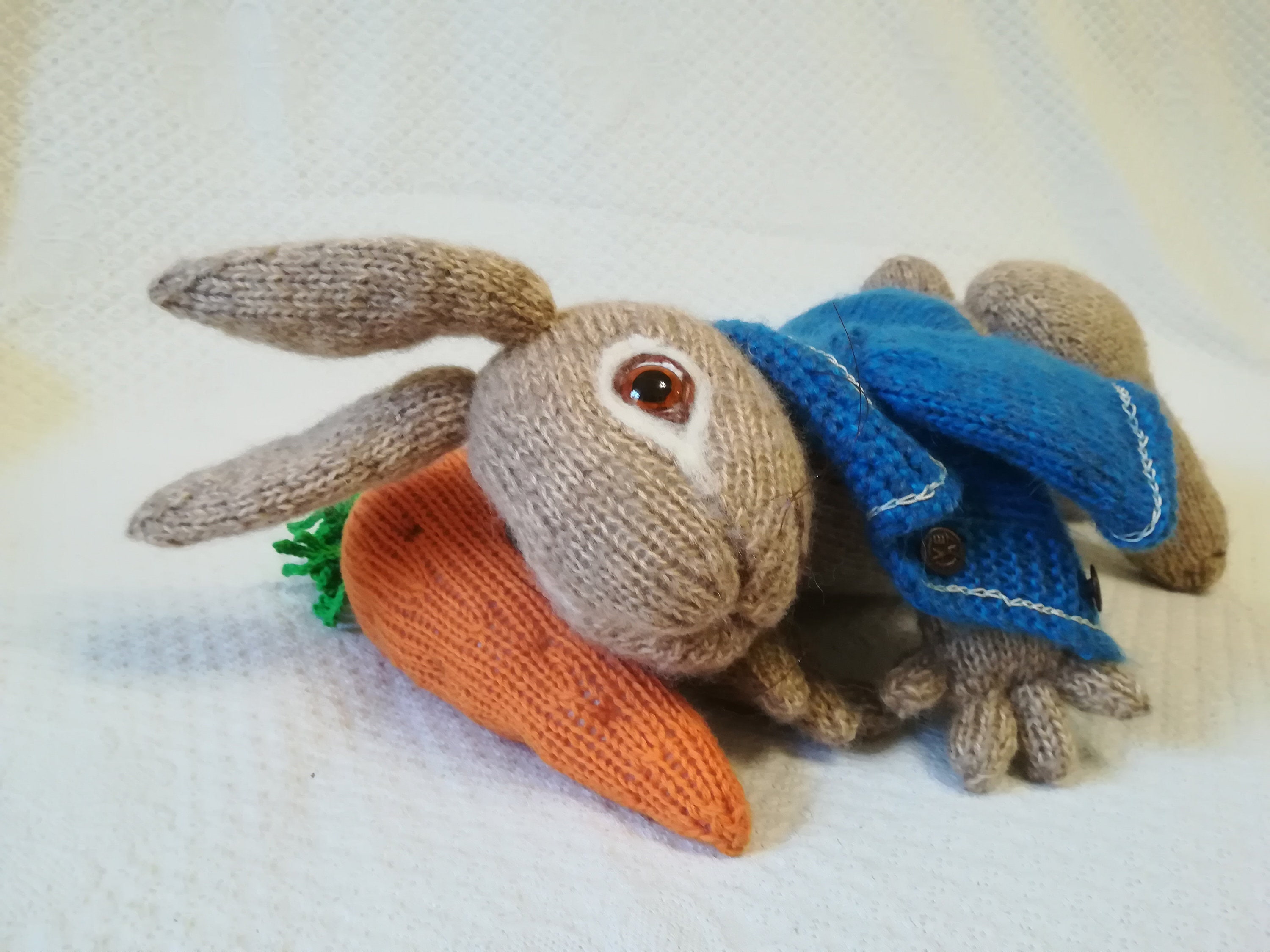 Peter Rabbit Knitting Pattern for Baby Shower Decor and Rabbit Lover ...