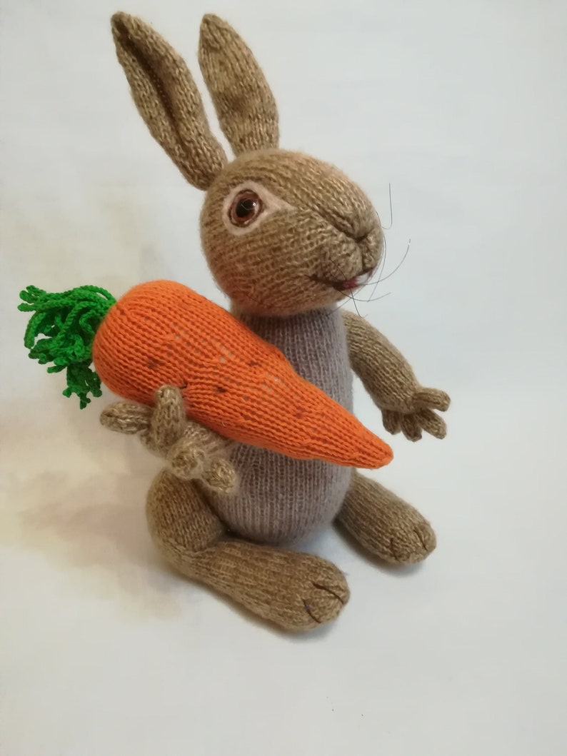 Peter Rabbit Knitting Pattern for Baby Shower Decor and Rabbit Lover ...