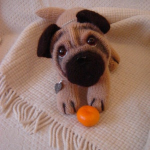 Pug Amigurumi Knitting Pattern for Soft Plushie Toy, Handcrafted PDF ...