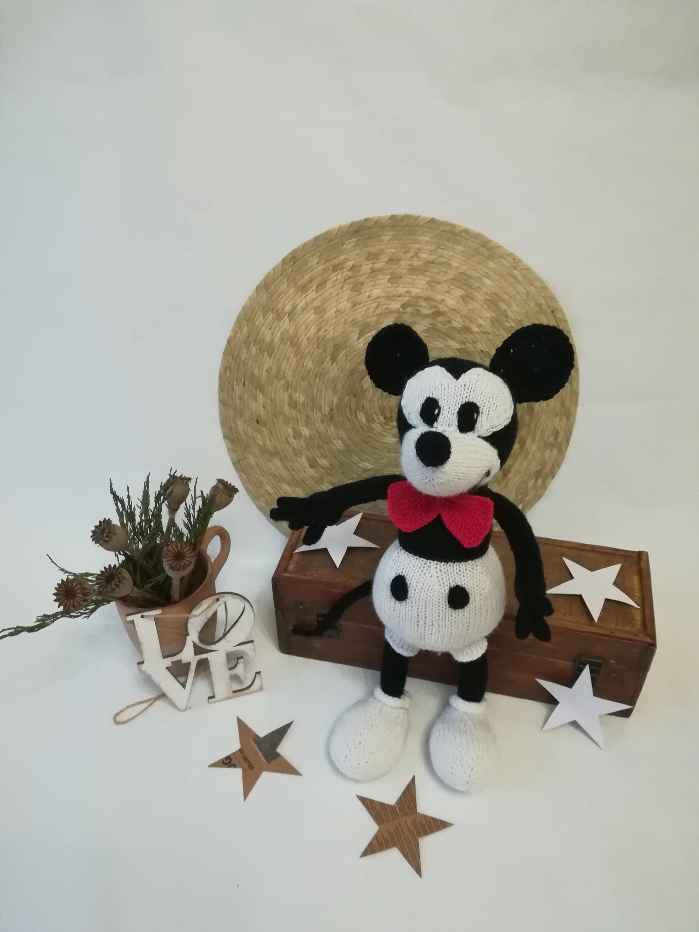 Toy Kniting Pattern Mickey Mouse Based on Steamboat Willie, Pattern ...