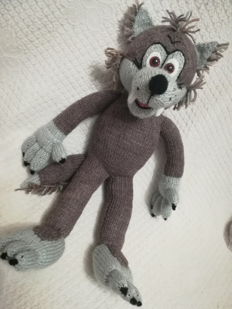Wolf Amigurumi Knitting Pattern, Stuffed Animal Plush (PDF Pattern) - Etsy
