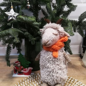 Toy Knitting Patterns -knit Goat Toy for the First Birthday Knitting ...