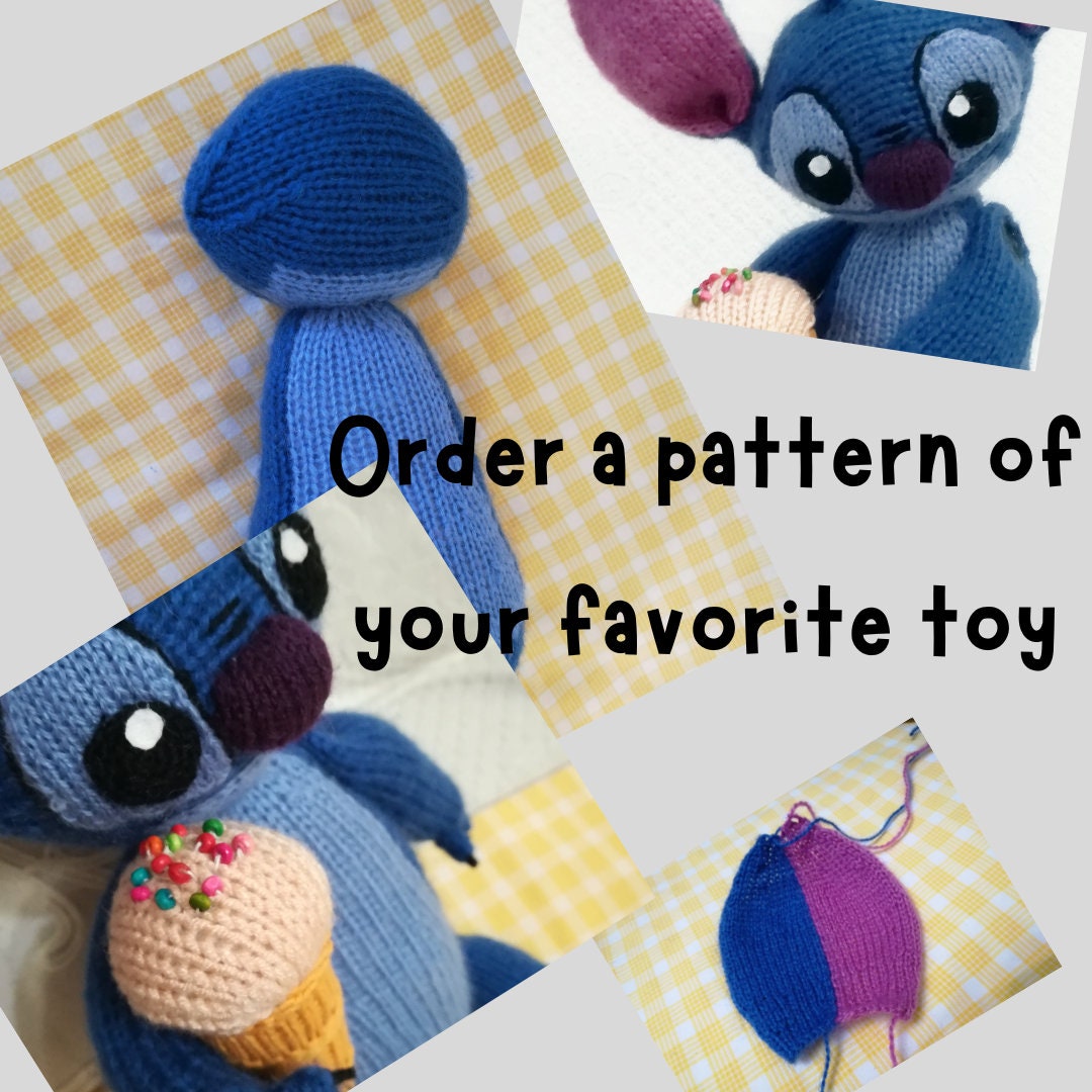 Making a Custom Toy Knitting Pattern, Custom Order Knitting Anime ...