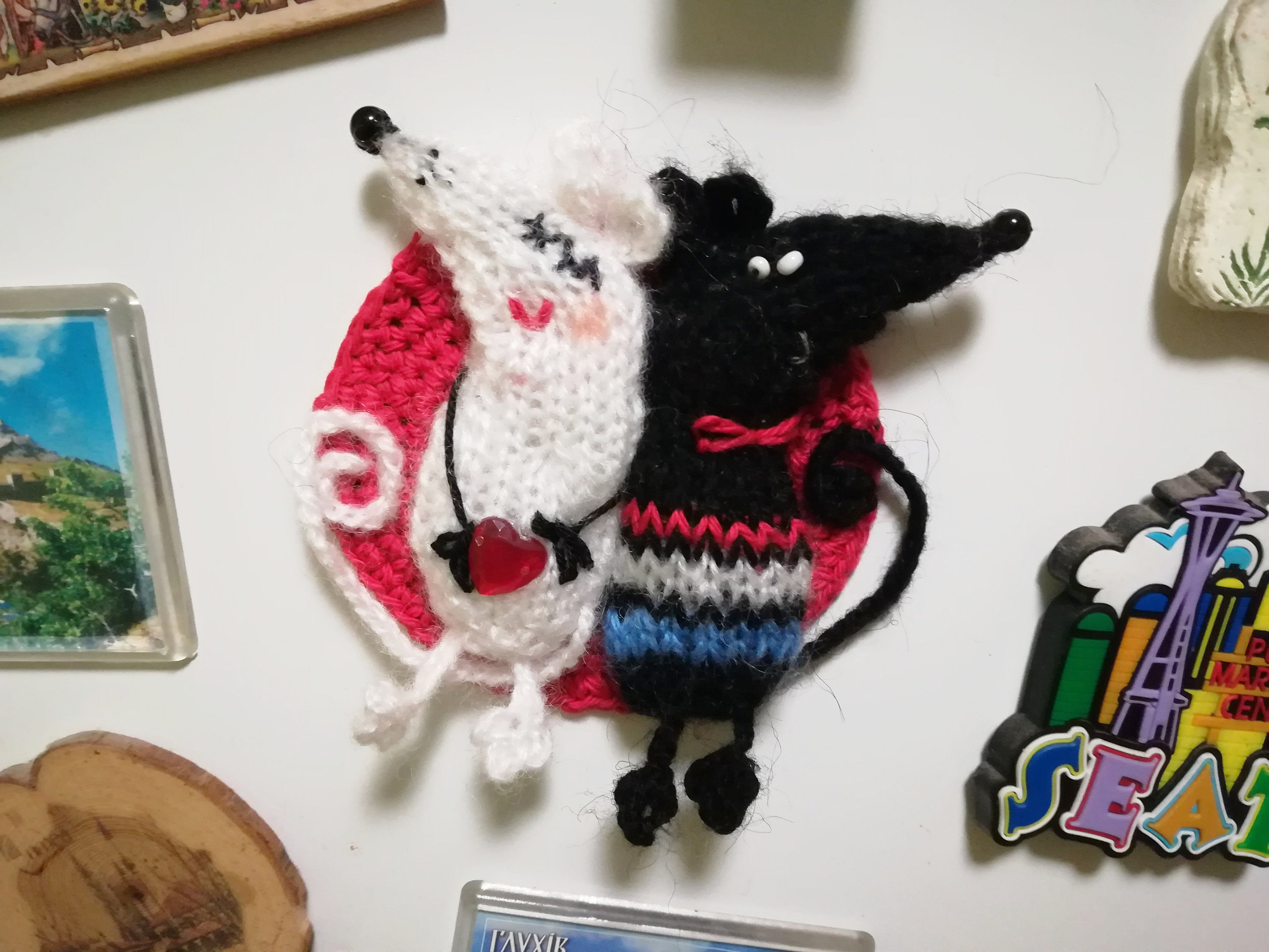 Valentine Mouse Knitting Pattern Valentine's Day, Opposites Attract ...