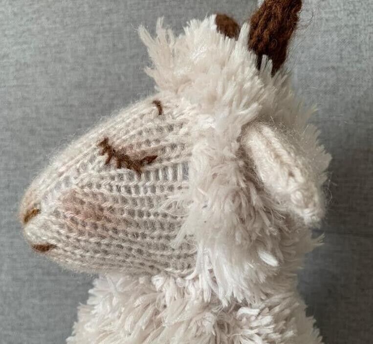 Toy Knitting Patterns knit Goat Toy for the First Birthday Knitting ...