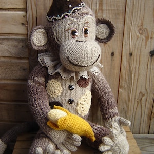 Vintage Style Monkey Knit Pattern - Cute Baby Shower or Birthday Gift - Etsy
