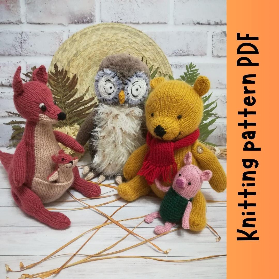 Knitting Patterns Bundle Based on the Book About Winnie the Pooh and ...