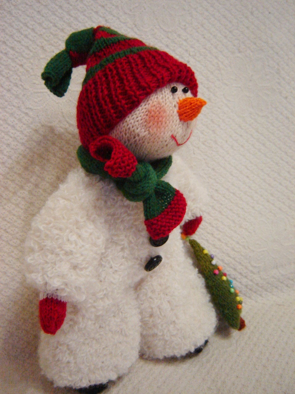 Bundle Patterns of Knitting Toys Stuffed Snowman, Knit a Family of ...