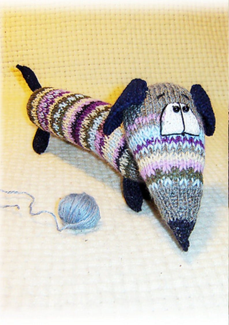 Dachshund Amigurumi Pattern, Knitted Dog Toy for Beginners, Unique ...