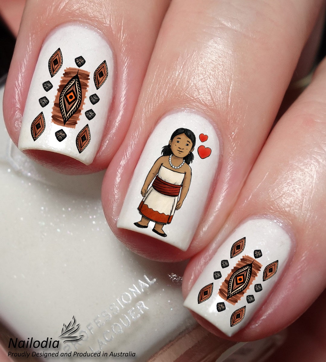Samoa Islander Theme Nail Art Decal Sticker - Etsy