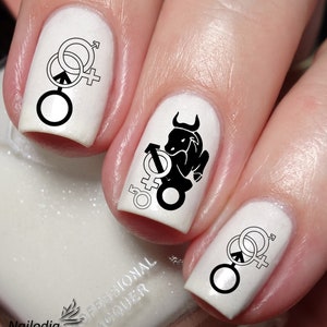 Cuckold Couple Nail Art Decal Sticker - Etsy