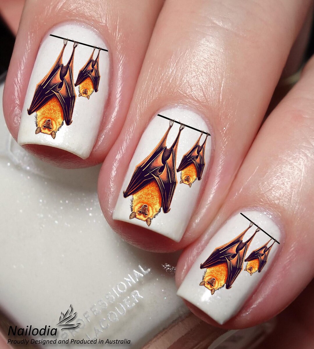 Bat Nail Art Decal Sticker - Etsy