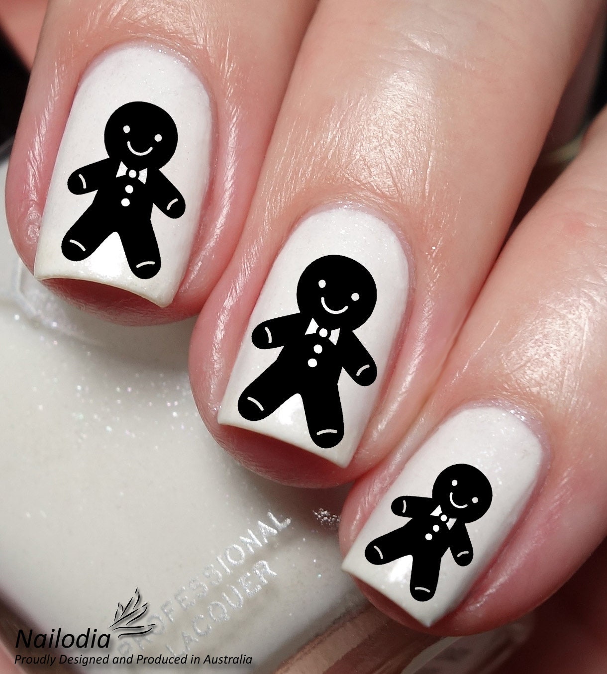Gingerbread Nail Art Decal Sticker - Etsy