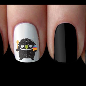 Cute Monster Nail Art Decals - Fun Nail Stickers - Etsy