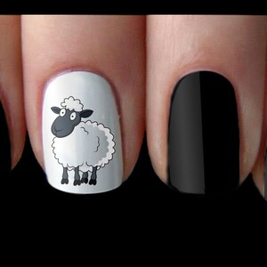 Cute Sheep Nail Art Decal Sticker - Etsy