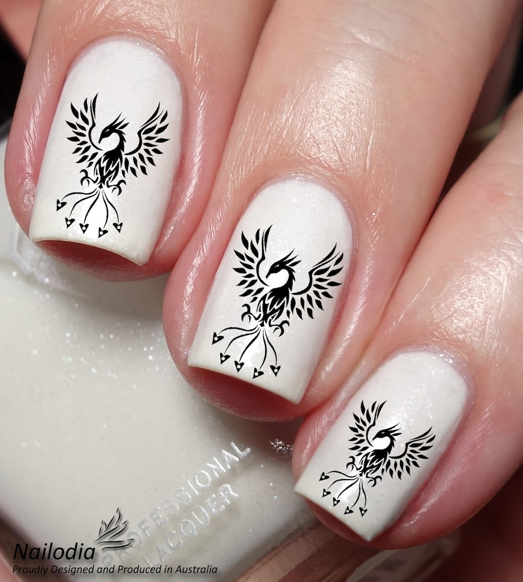 Phoenix Nail Art Decal Sticker - Etsy