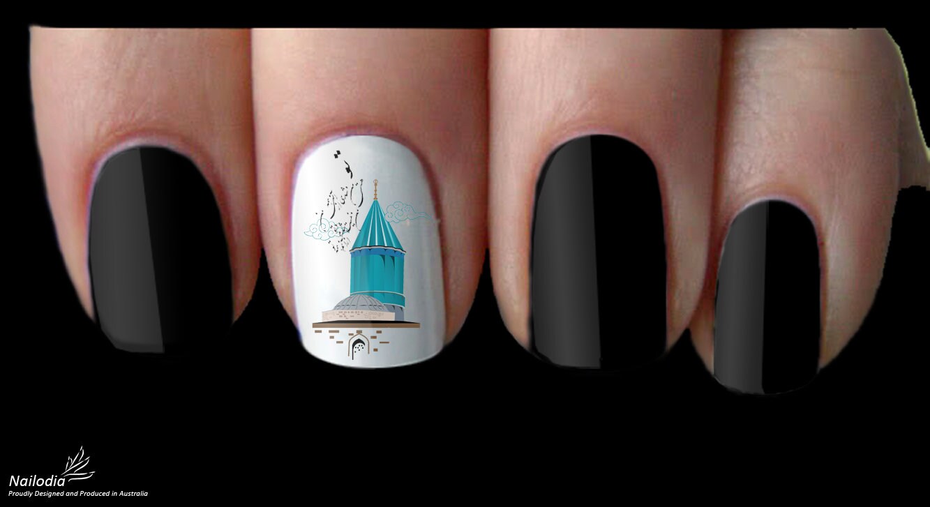 Persian Poet Molana Molavi Rumi Nail Art Decal Sticker - Etsy