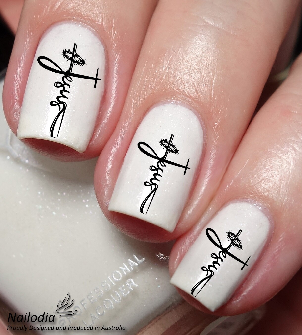 Jesus Cross Nail Art Decal Sticker - Etsy