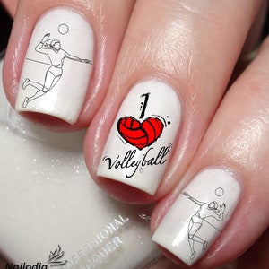 Volleyball Lovers Nail Art Decal Sticker - Etsy