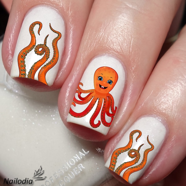 Octopus Nails - Etsy