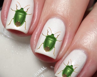 Beetle Bug Nail Art Decal Sticker - Etsy