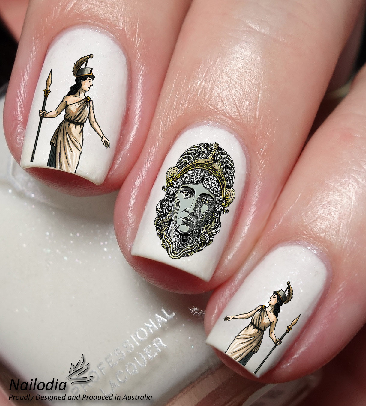 Athena Ancient Greek Goddess Nail Art Decal Sticker - Etsy