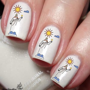 Helios Ancient Greek God Nail Art Decal Sticker - Etsy