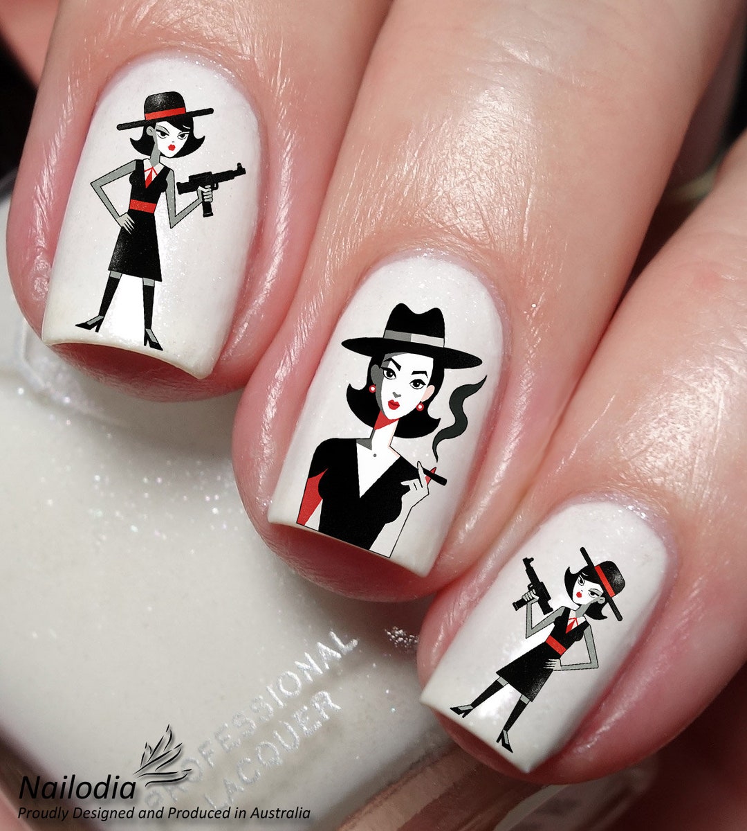 Gangsta Queen Nail Art Decal Sticker - Etsy