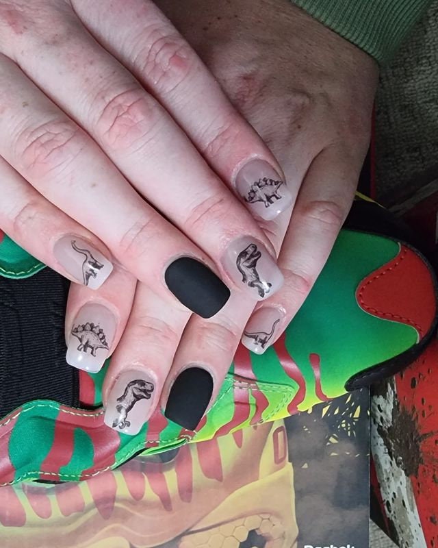 Dinosaur T-rex Nail Art Decal Sticker - Etsy Australia