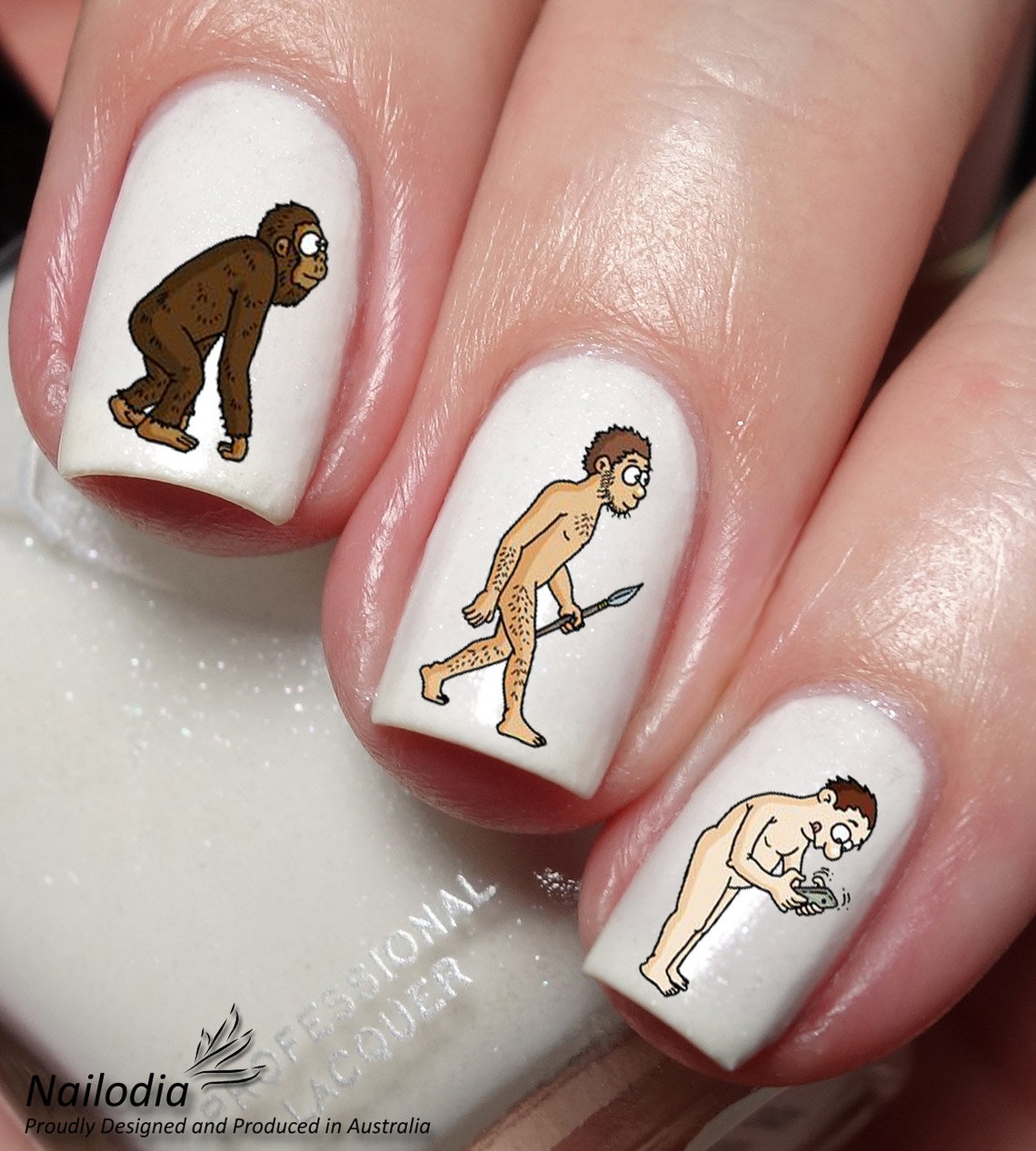 Human Evolution Nail Art Decal Sticker - Etsy