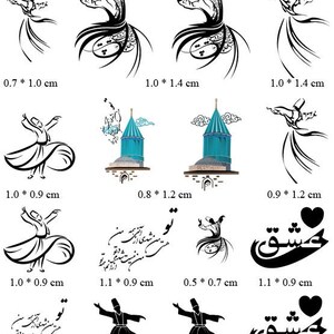 Persian Poet Molana Molavi Rumi Nail Art Decal Sticker - Etsy