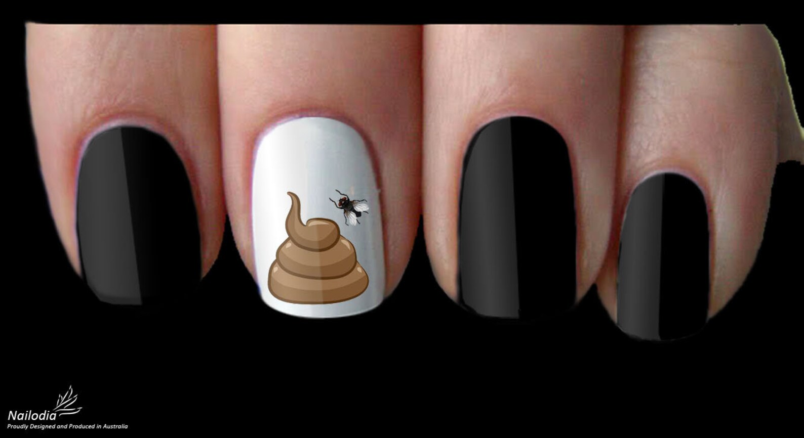 Funny Poop Emoji Nail Art Decal Sticker - Etsy